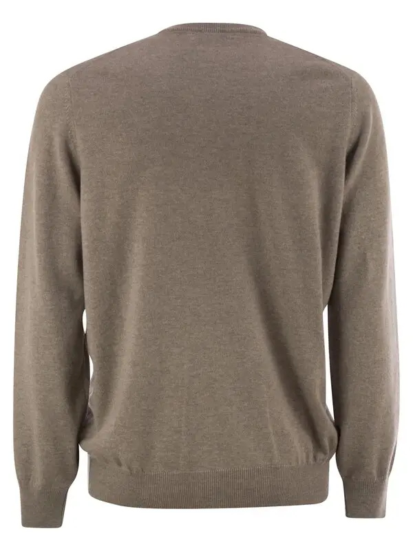 Brunello Cucinelli Pure Cashmere Crew Neck Sweater - Multicolor