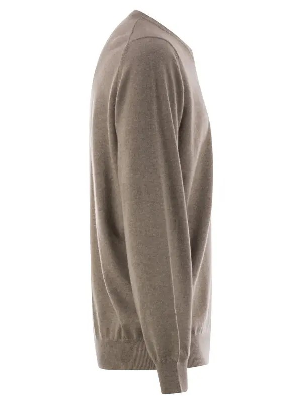 Brunello Cucinelli Pure Cashmere Crew Neck Sweater - Multicolor