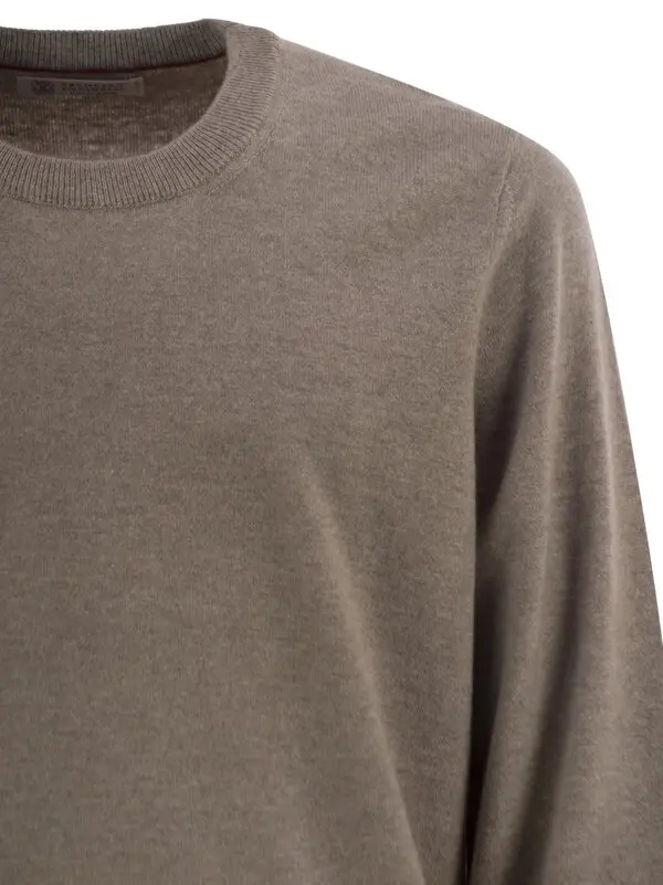 Brunello Cucinelli Pure Cashmere Crew Neck Sweater - Multicolor