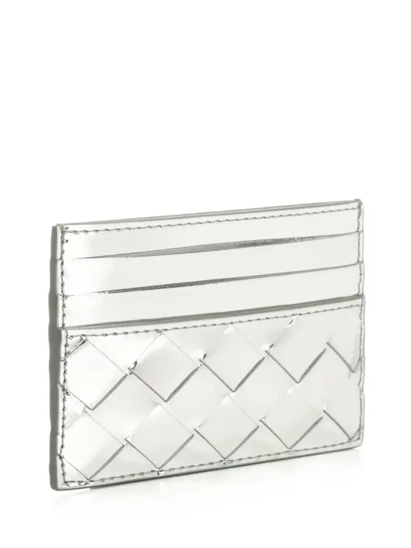 Bottega Veneta Laminated Leather Card Holder