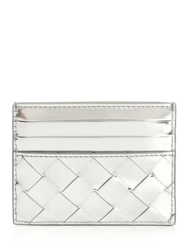 Bottega Veneta Laminated Leather Card Holder