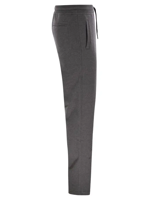 Brunello Cucinelli Techno Cotton Fleece Trousers - Multicolor