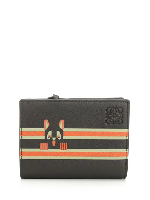 Loewe Futurist Cat Compact Wallet - Multicolor