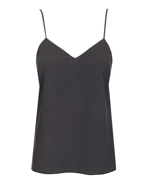 Max Mara Silk Canvas Top - Blue