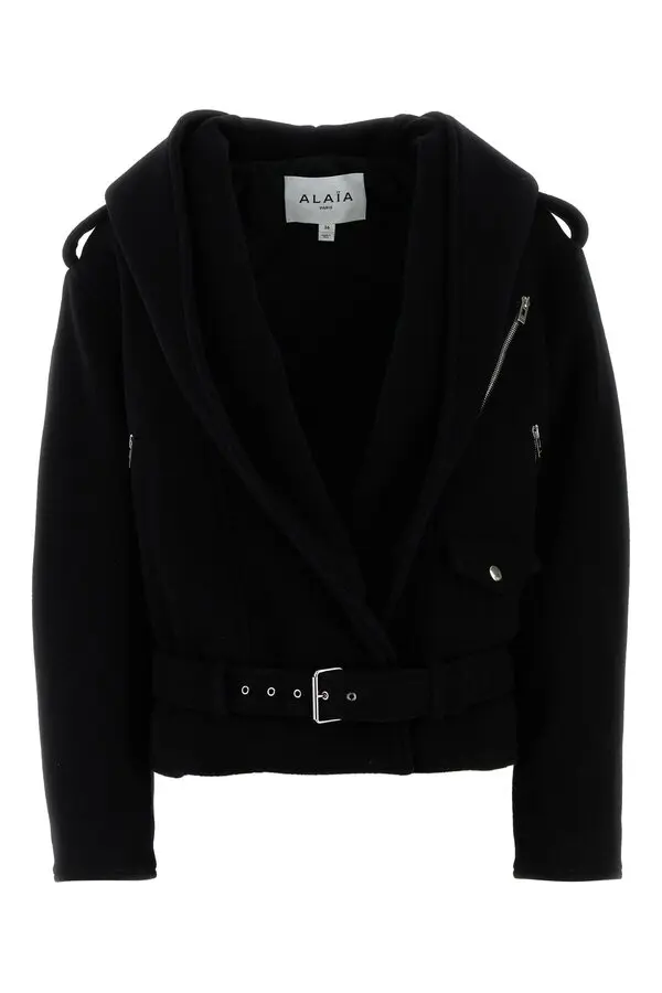 Alaïa Hooded Biker Jacket - Multicolor