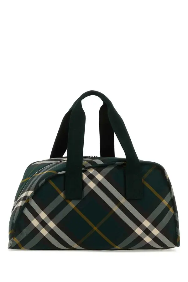 Burberry Printed Nylon Shield Travel Bag - Multicolor
