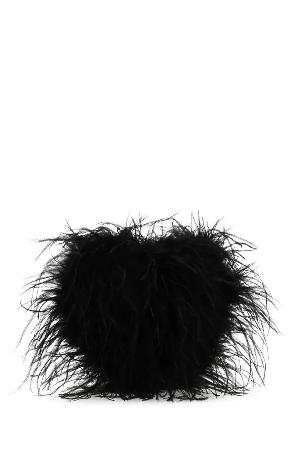 Alexander Wang Feather Clutch - Black