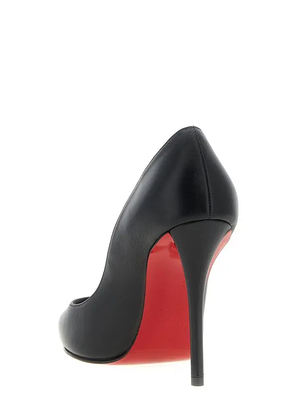 CHRISTIAN LOUBOUTIN Miss Z Nappa Leather Pointed-toe Stiletto Pumps - Black