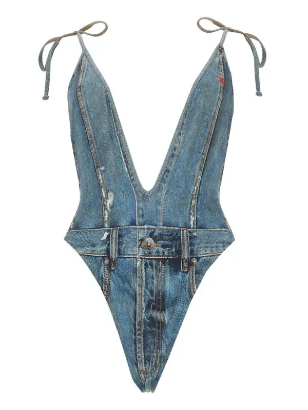 DIESEL® Costume Intero Effetto Denim - Blue