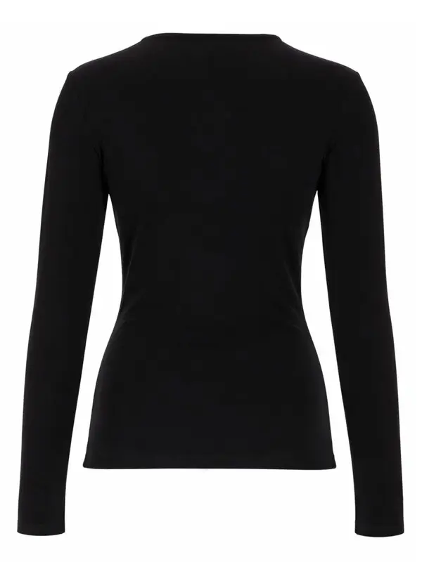 Rabanne Button Detail Top - Black