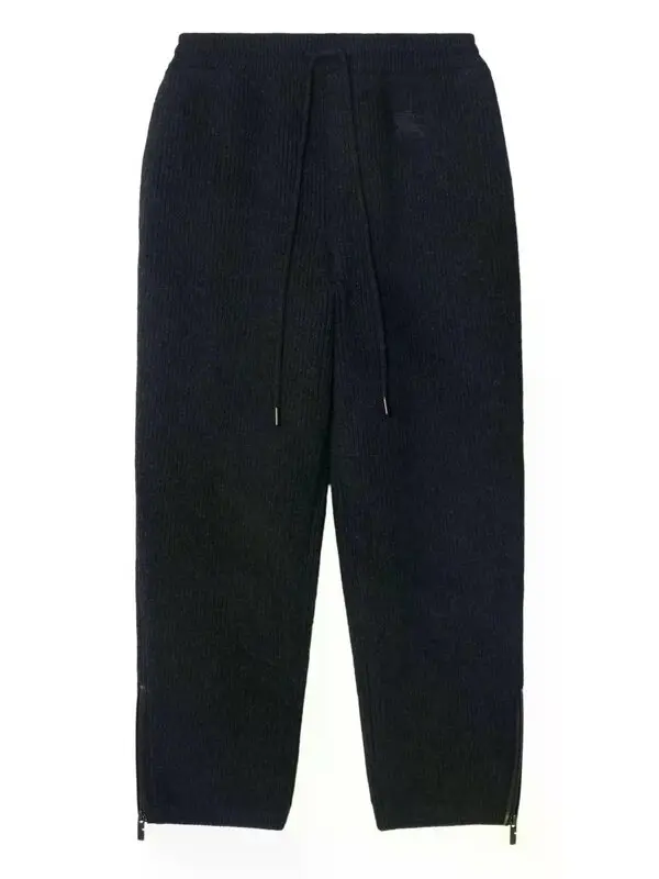 Burberry Ekd-embroidered Knitted Track Pants