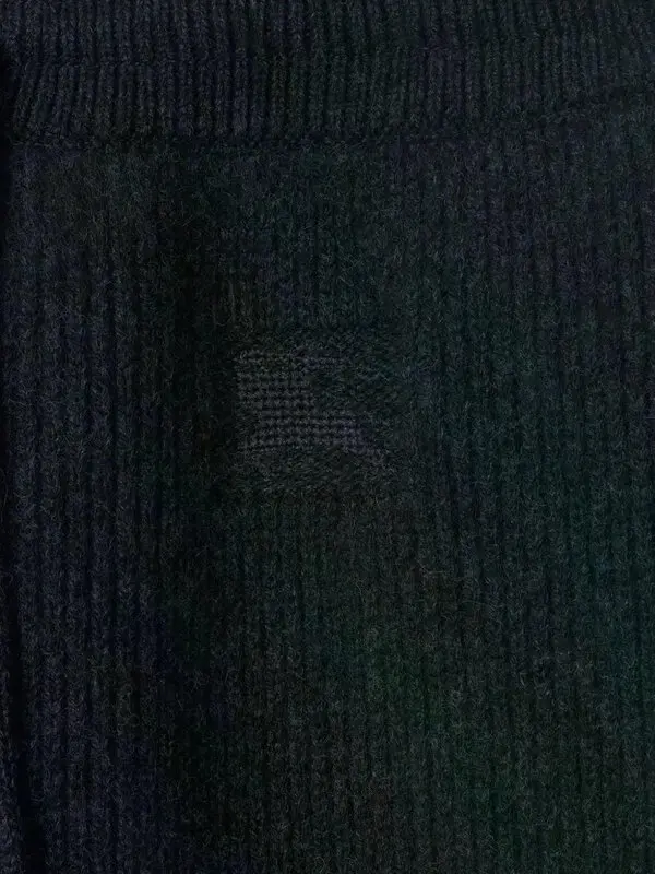 Burberry Ekd-embroidered Knitted Track Pants