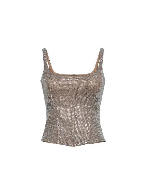 Giuseppe Di Morabito Crystal Embellished Bustier Top