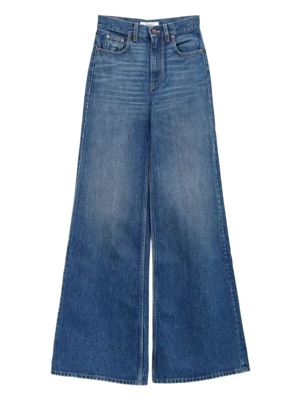 Chloé Organic Cotton Denim Flared Jeans - Multicolor