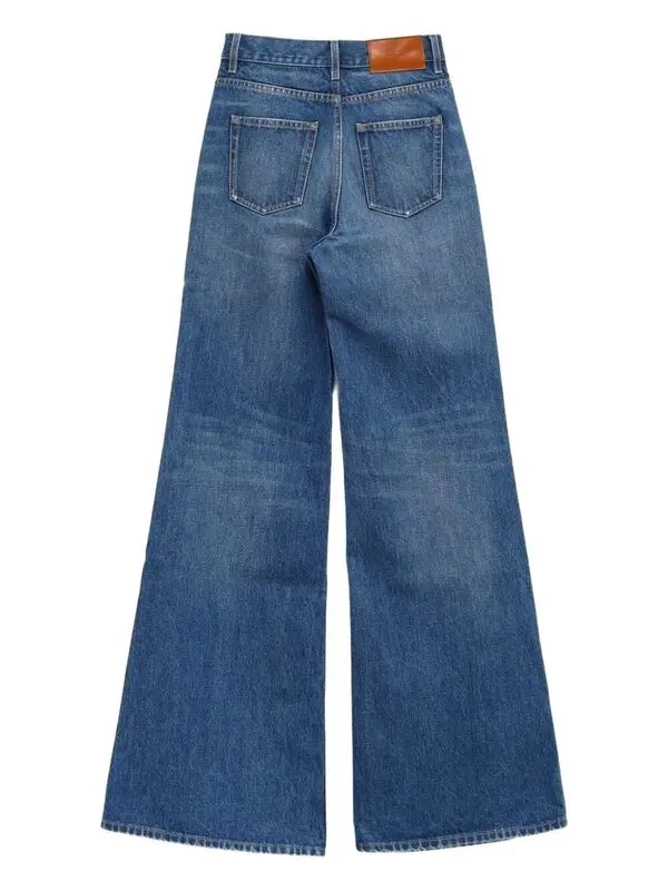 Chloé Organic Cotton Denim Flared Jeans - Multicolor