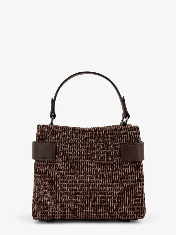 Brunello Cucinelli Woven Leather Crossbody Bag