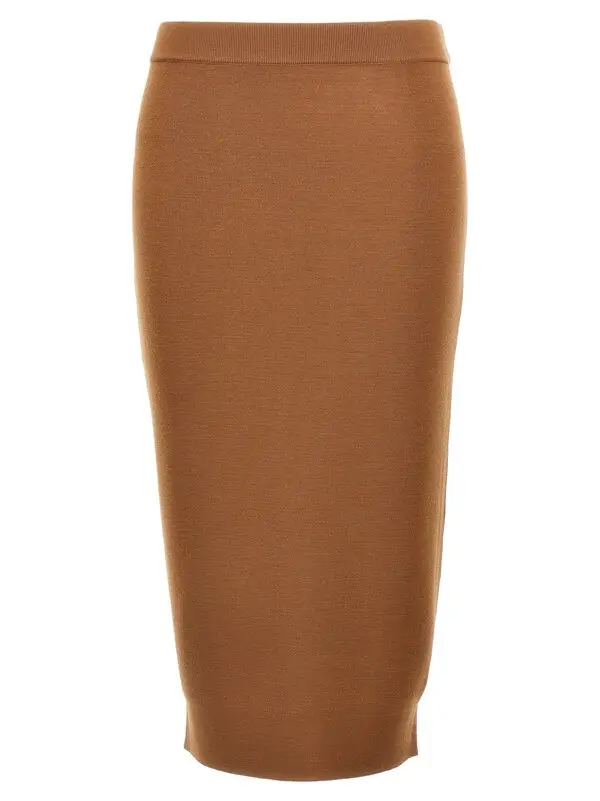 Saint Laurent Wool Knit Pencil Skirt