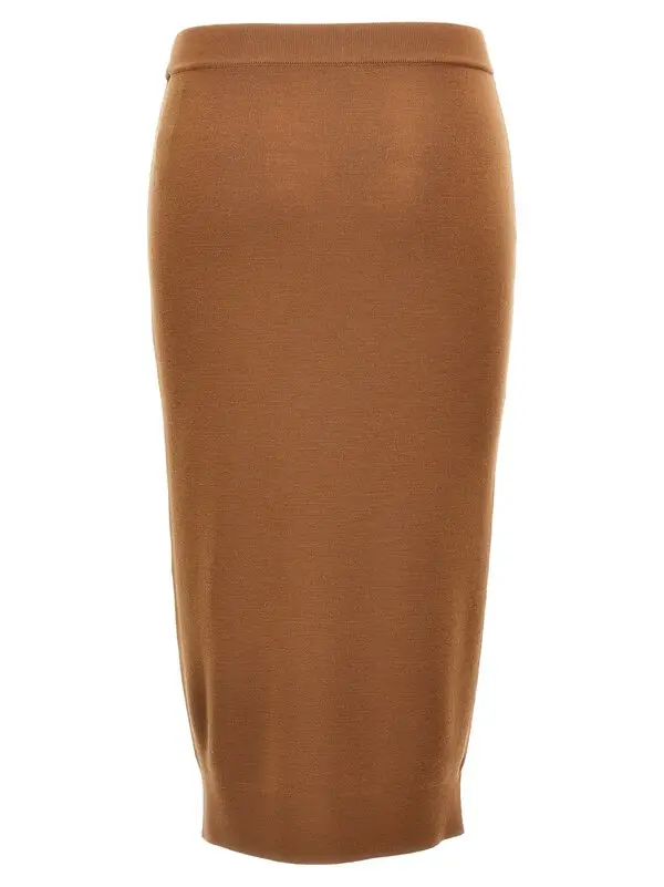 Saint Laurent Wool Knit Pencil Skirt