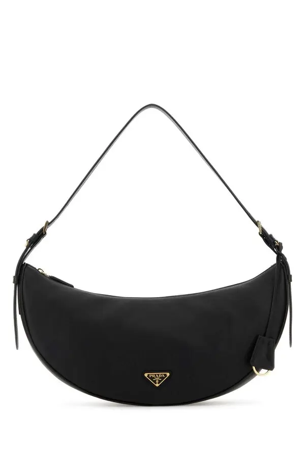 Prada Leather Demi-lune Crossbody Bag