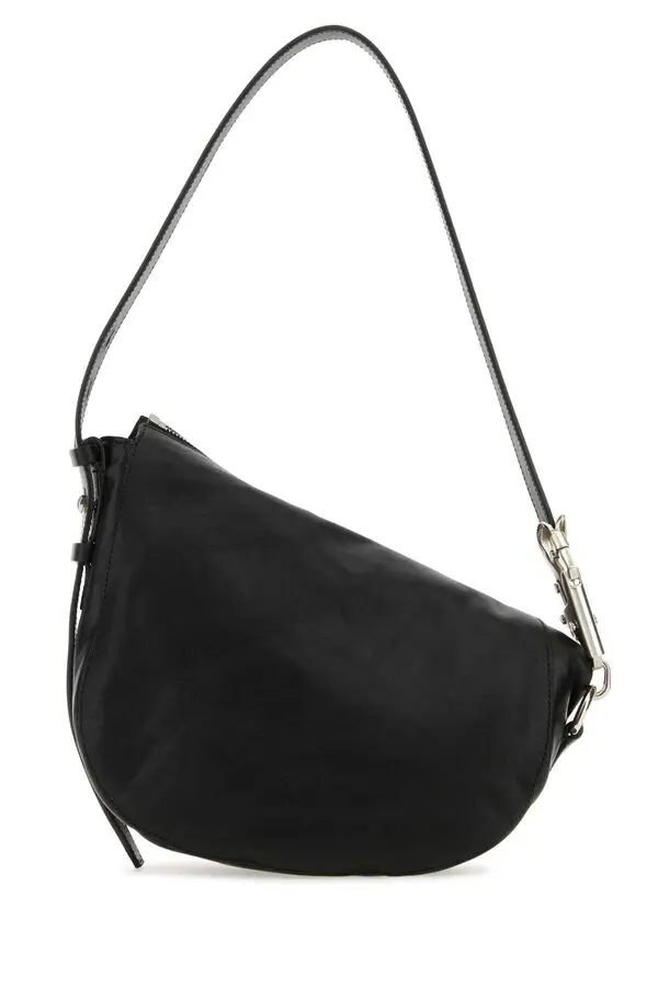Burberry Leather Knight Small Shoulder Bag - Black