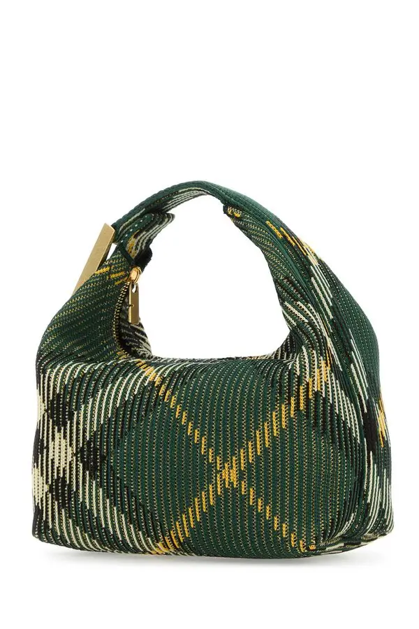 Burberry Embroidered Nylon Mini Peg Handbag - Multicolor
