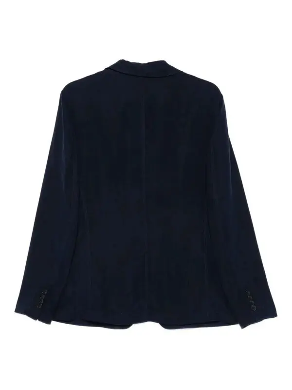 Giorgio Armani Dark Blue Cupro Blazer