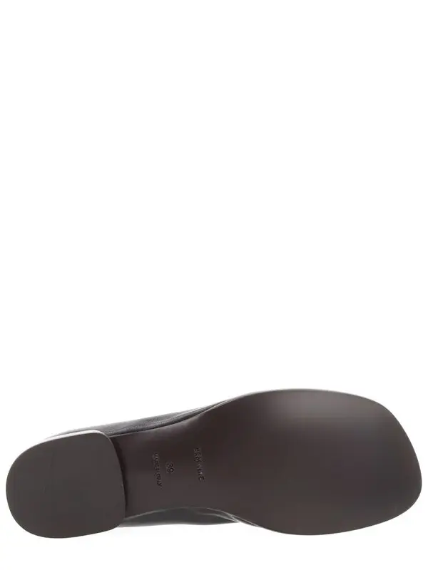 LEMAIRE Ballerina Glove Leather Flats - Brown