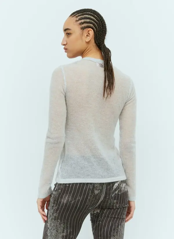DIESEL® M-arina Lightweight Knit Cardigan With Bralet Panel