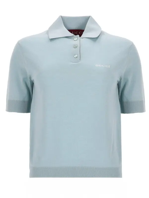 Gucci Wool And Cashmere Polo Shirt - Multicolor