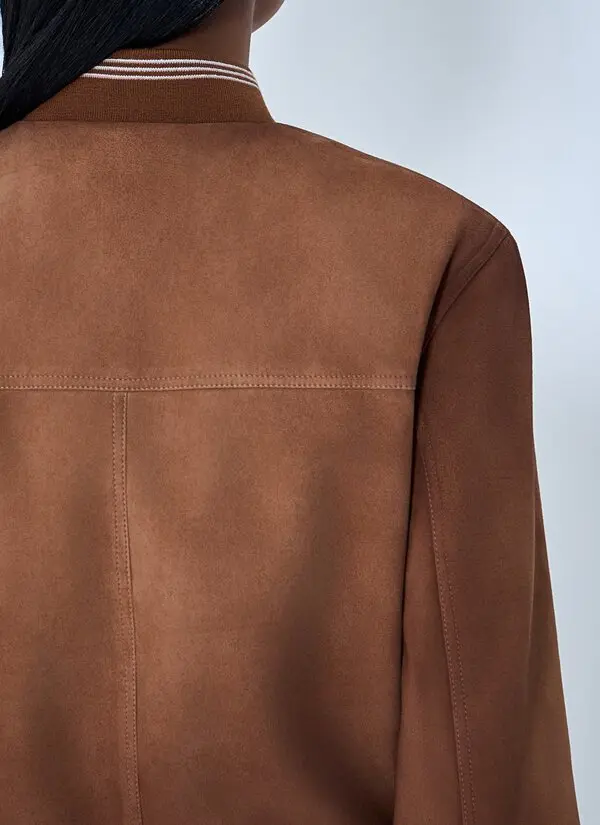 Miu Miu Suede Bomber Jacket