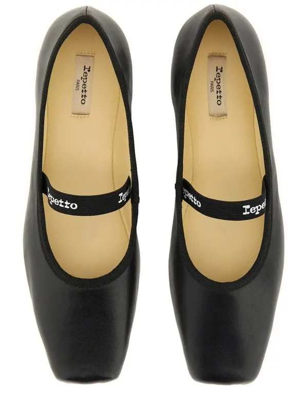 Repetto Ballerina Lisbeth Leather Flats - Black