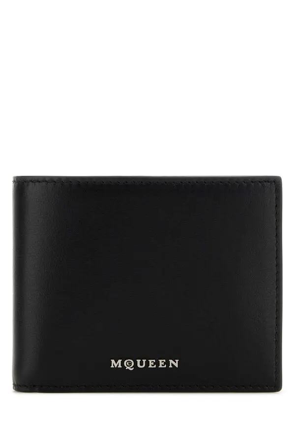 Alexander McQueen Leather Wallet - Black