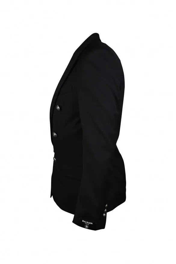 Balmain Wool Double-breasted Blazer