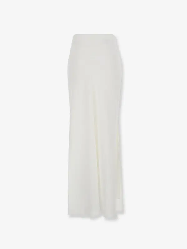 Brunello Cucinelli Satin Long Skirt - Multicolor