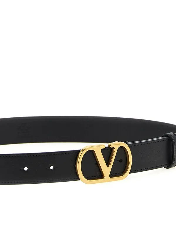 Valentino Garavani Vlogo Signature Belt - Black