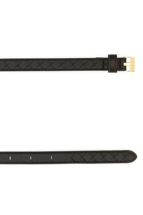 Bottega Veneta Woven Leather Belt - Brown