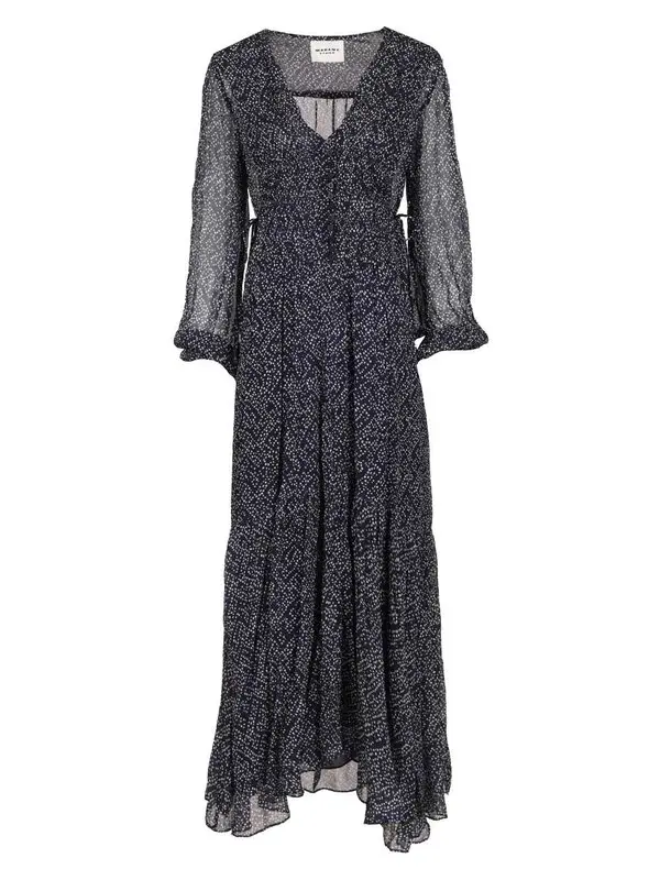 Isabel Marant Étoile Briane Long Printed Dress - Blue