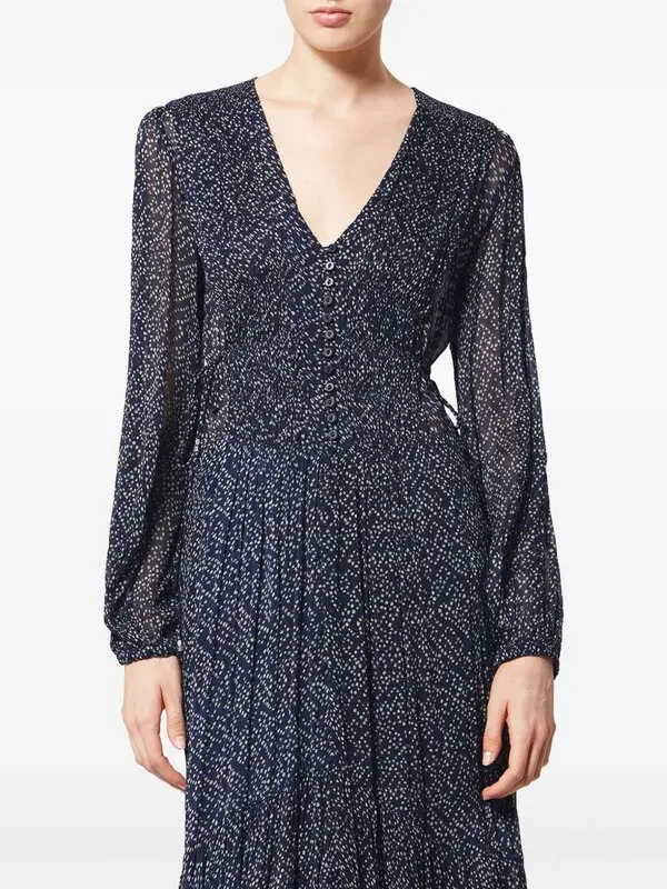 Isabel Marant Étoile Briane Long Printed Dress - Blue
