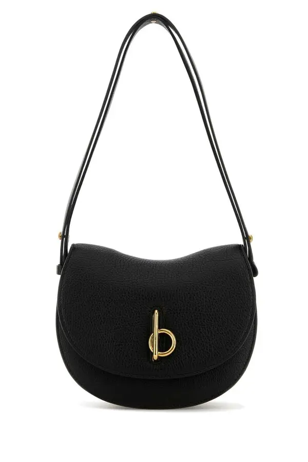 Burberry Leather Small Rocking Horse Shoulder Bag - Black