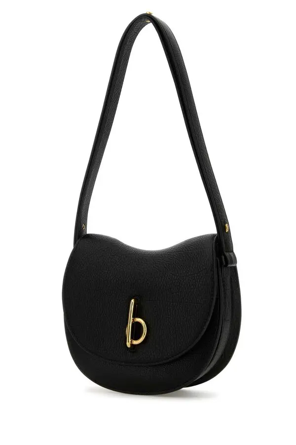 Burberry Leather Small Rocking Horse Shoulder Bag - Black