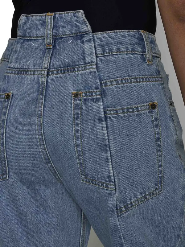 MAISON MARGIELA Wide-leg Paneled Jeans - Multicolor