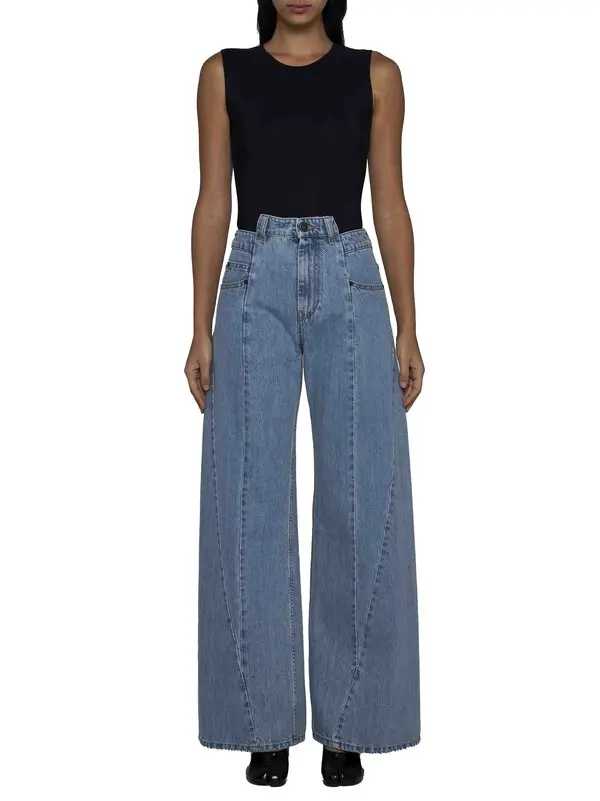 MAISON MARGIELA Wide-leg Paneled Jeans - Multicolor