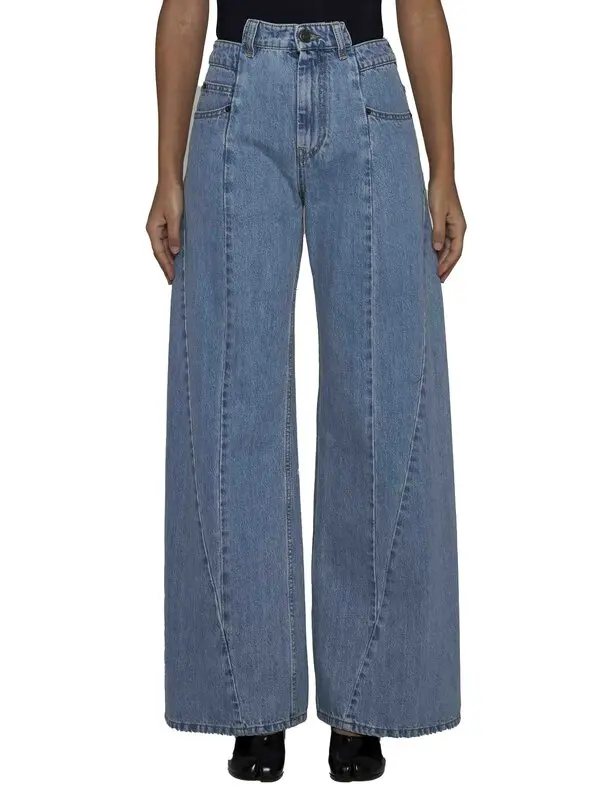 MAISON MARGIELA Wide-leg Paneled Jeans - Multicolor