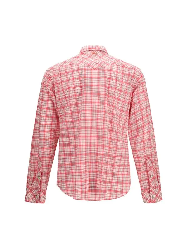 Versace Slim Checked Cotton Poplin Shirt