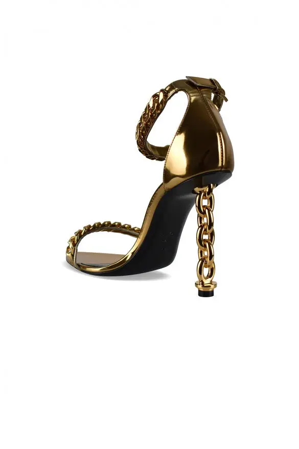 TOM FORD Embossed Logo Leather Slides