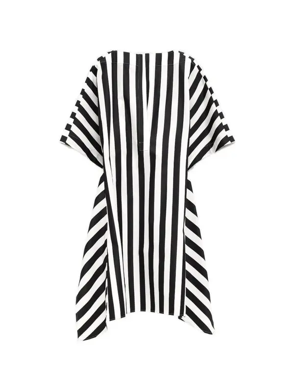 Jacquemus Asymmetrical Striped Cape Effect Tunic - Multicolor