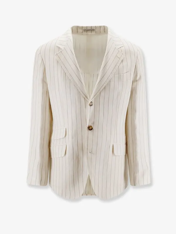 Brunello Cucinelli Linen Blazer - Multicolor