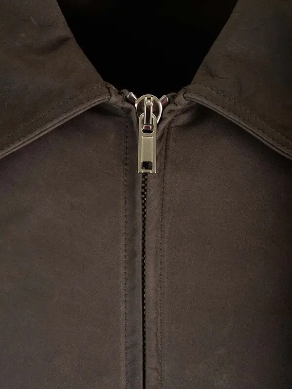 Rick Owens Porterville Leather Jacket - Brown