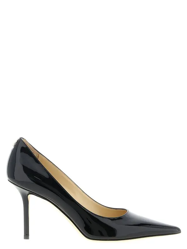 JIMMY CHOO Love 85 Patent Leather Pumps - Black