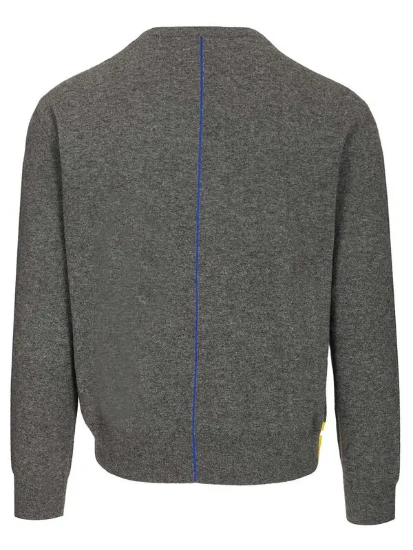 Loewe Midweight Wool Sweater With Two-tone Intarsia Detail